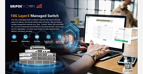 UNIPOE 10G L3 Managed Switch-Unipoe